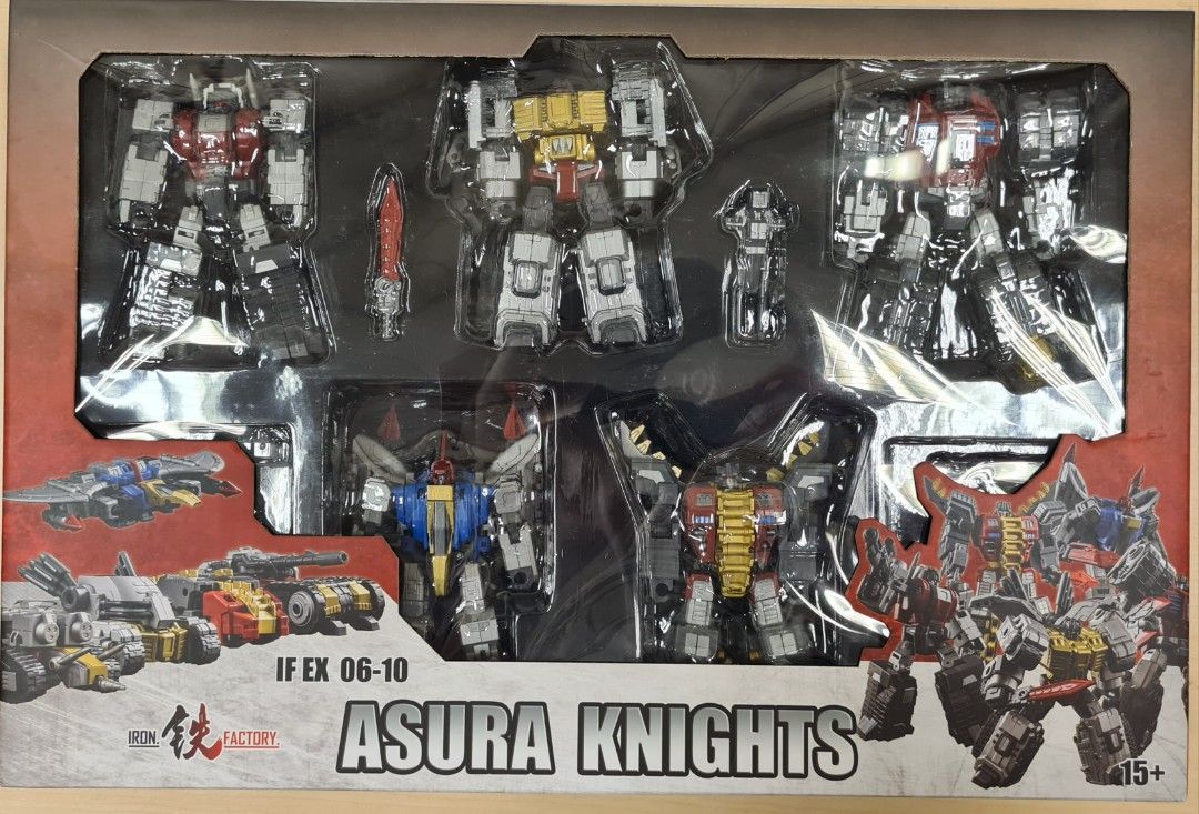Iron Factory IF EX06-EX10 Asura Knights IDW Dinobots, Hobbies & Toys ...