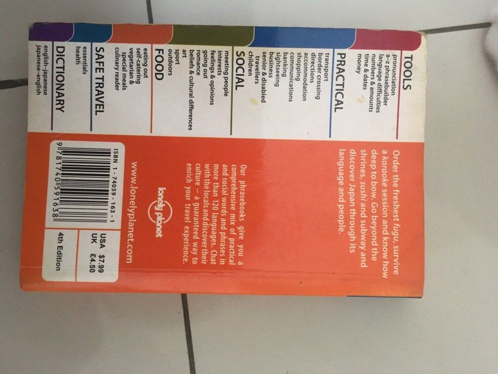 Japanese travel dictionary, Hobbies & Toys, Books & Magazines, Travel ...