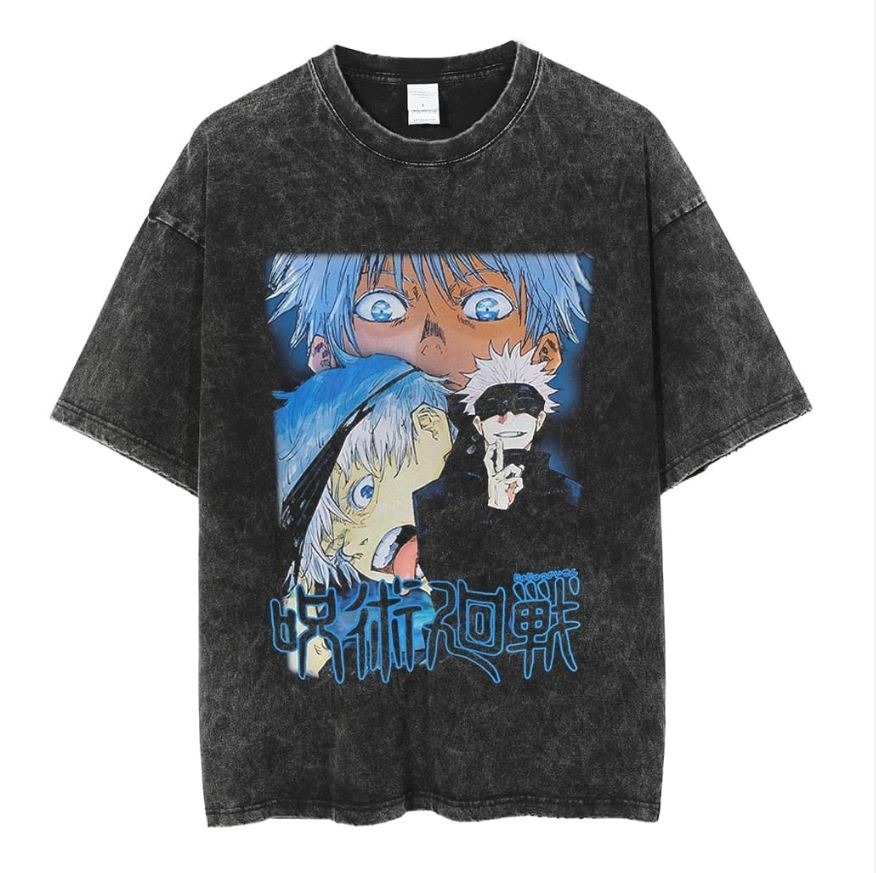 Jujutsu Kaisen "Gojo Blue - expansion dimension" Washed Vintage Graphic ...