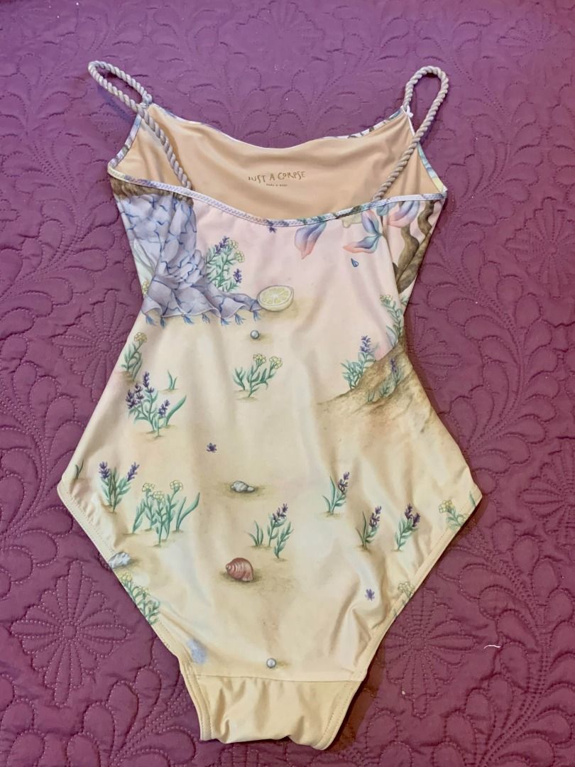 Just a Corpse Reading Lamb Braided Ballet Leotard Bodysuit XS Hana ...