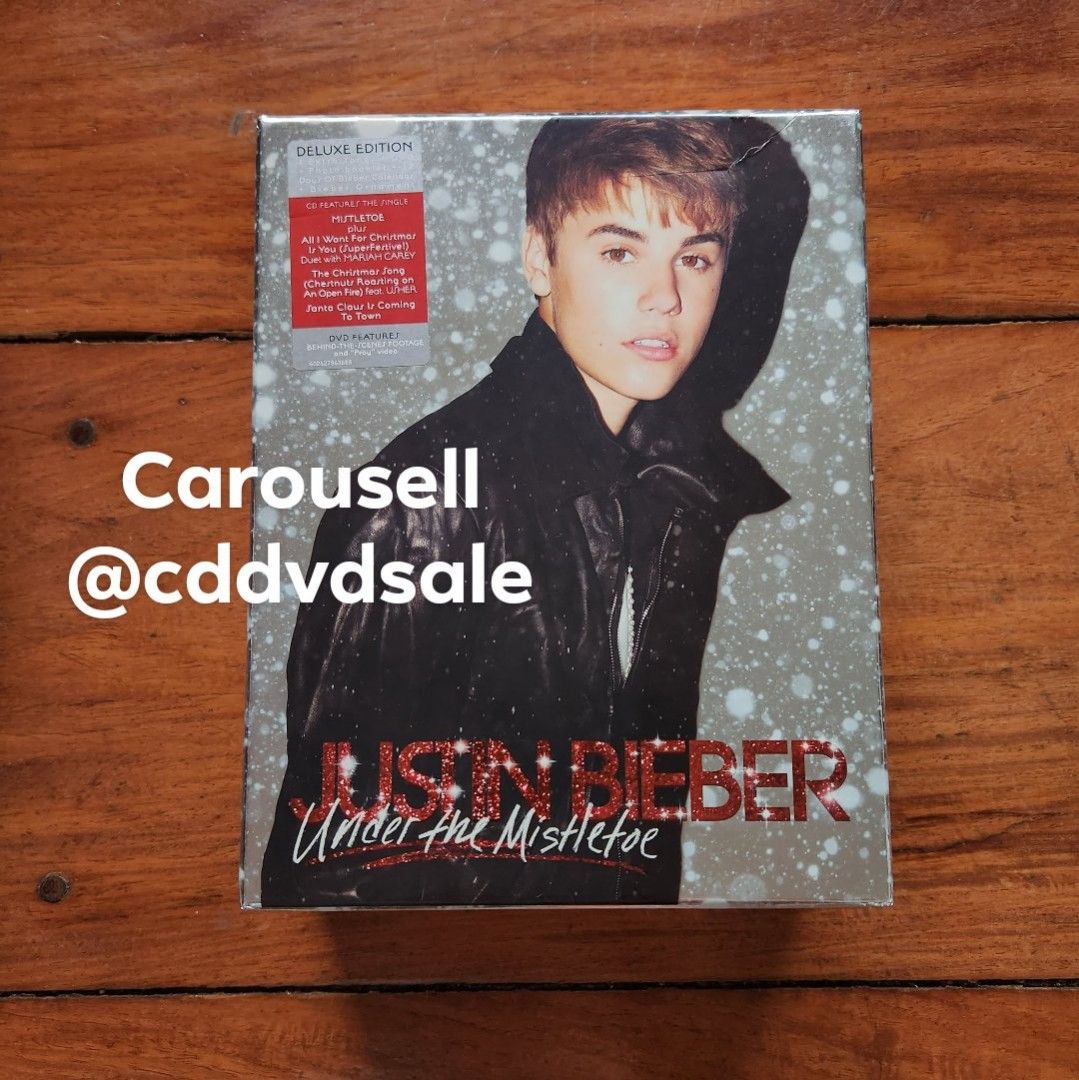 JUSTIN BIEBER UNDER THE MISTLETOE CD BOX SET, Hobbies & Toys, Music ...