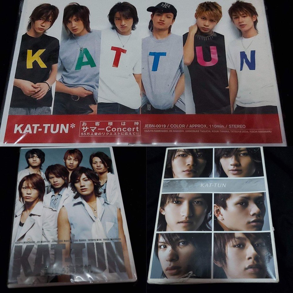KAT-TUN Okyakusama & KAT-TUN live tour Kaizokuban w/ free best of kat-tun real face film box ...