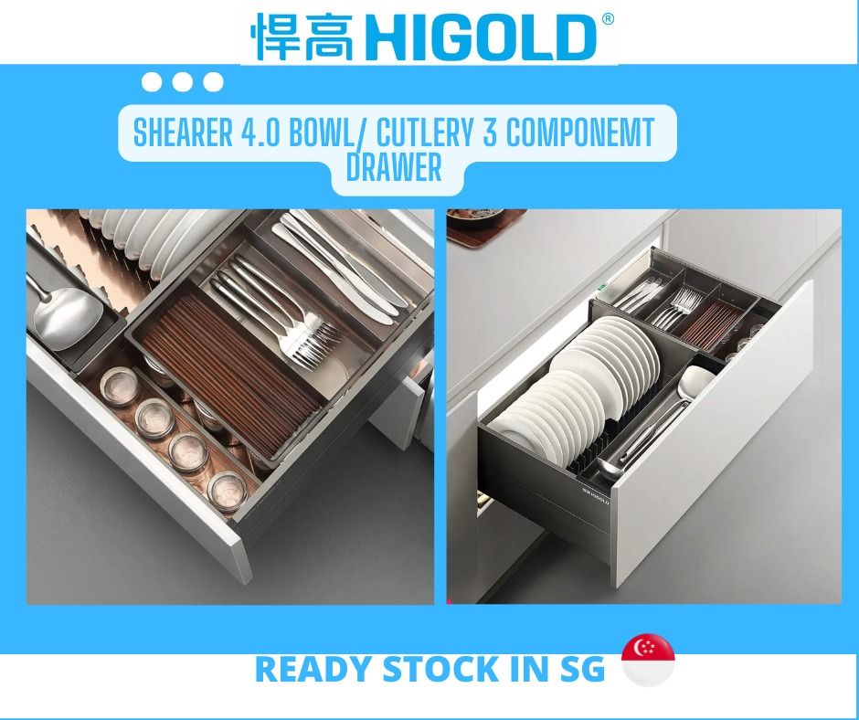 Higold Kitchen Cabinet Drawer Shearer 4.0, Furniture & Home Living ...