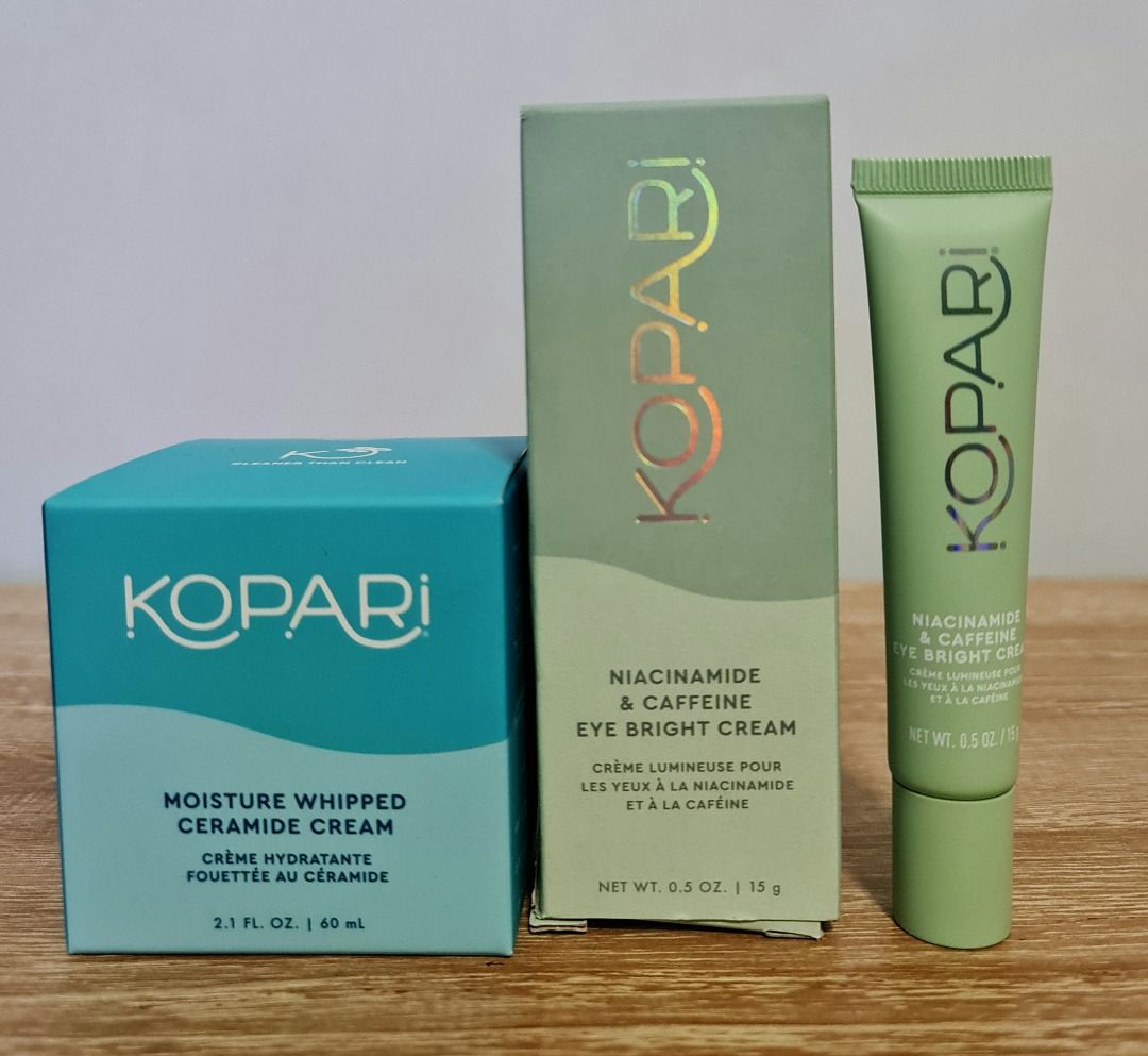 KOPARI Moisture Whipped Ceramide Cream, Niacinamide & Caffeine Eye ...