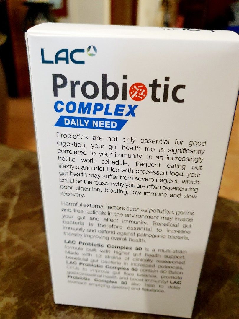 Lac Probiotic 50 billion cfus, Health & Nutrition, Health Supplements ...