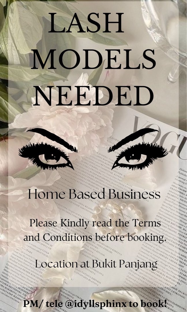 Lash Models Needed, Beauty & Personal Care, Face, Face Care on Carousell