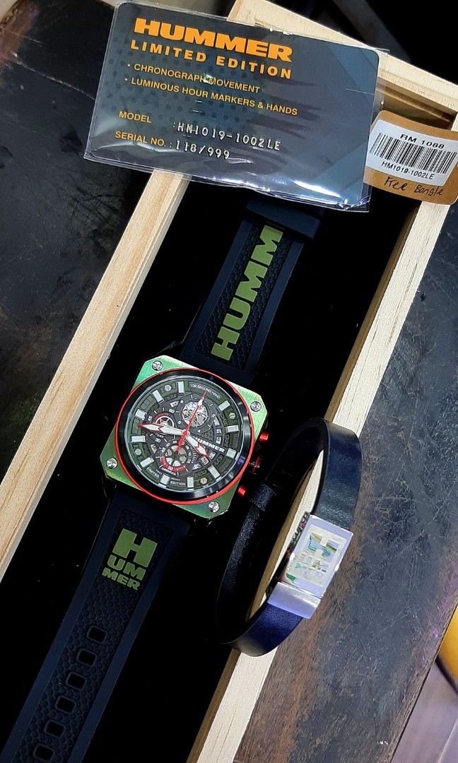 Limited Edition Hummer Chronograph Gift Set HM1019-1002LE, Men's ...