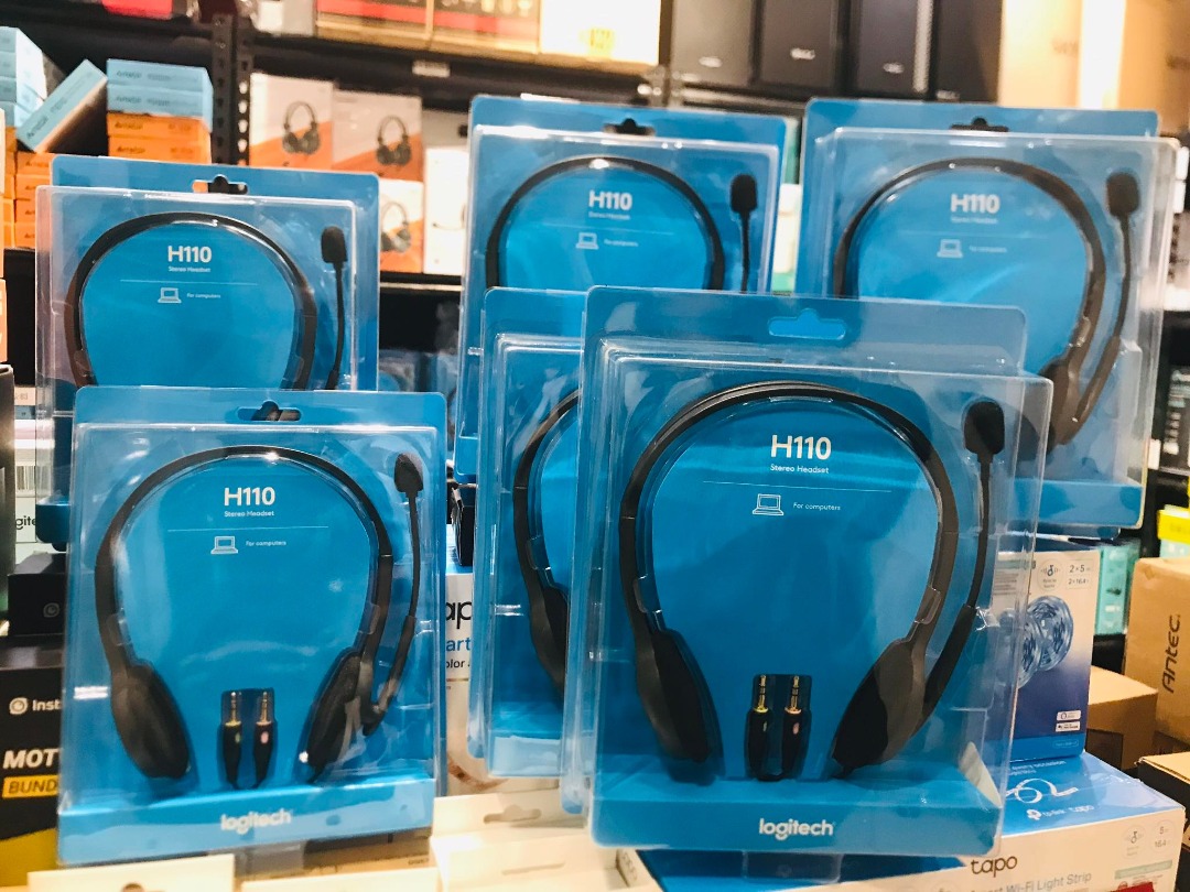 Logitech H110 Stereo Headset, Audio, Headphones & Headsets on Carousell