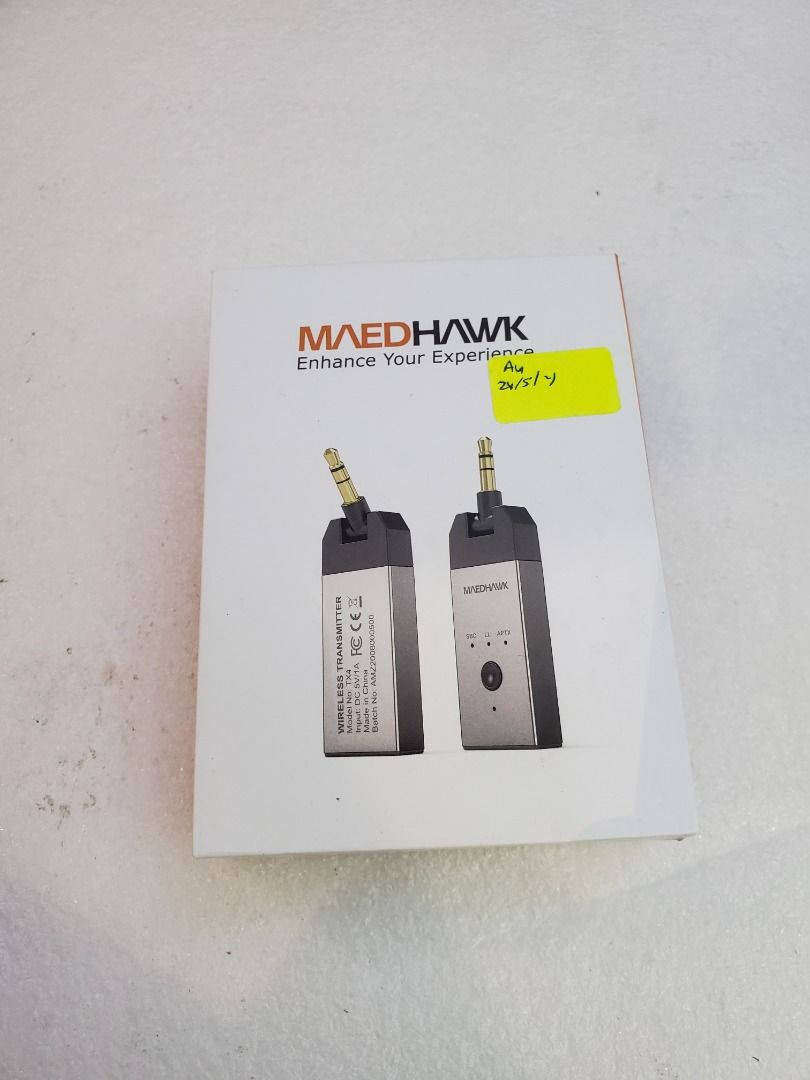 MaedHawk Bluetooth Transmitter 3.5mm Wireless Bluetooth Aux Adapter TX4 ...