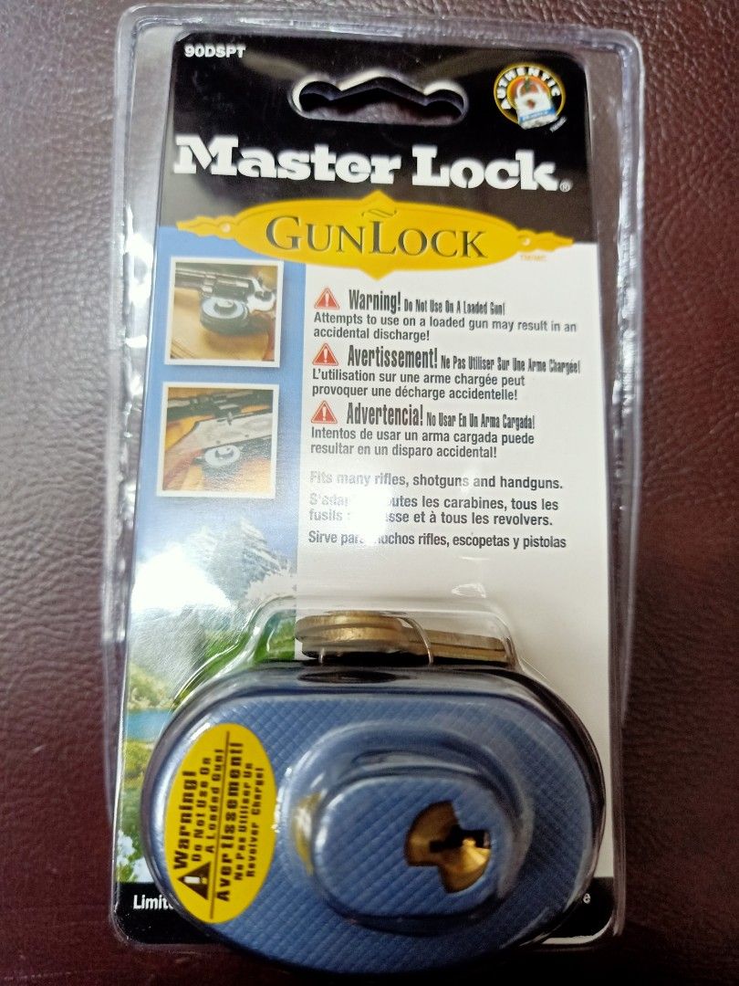 MASTER SECURITY GUN TRIGGER LOCK FOR USEA WITH PISTOL SHOTGUN TO LOCK ...