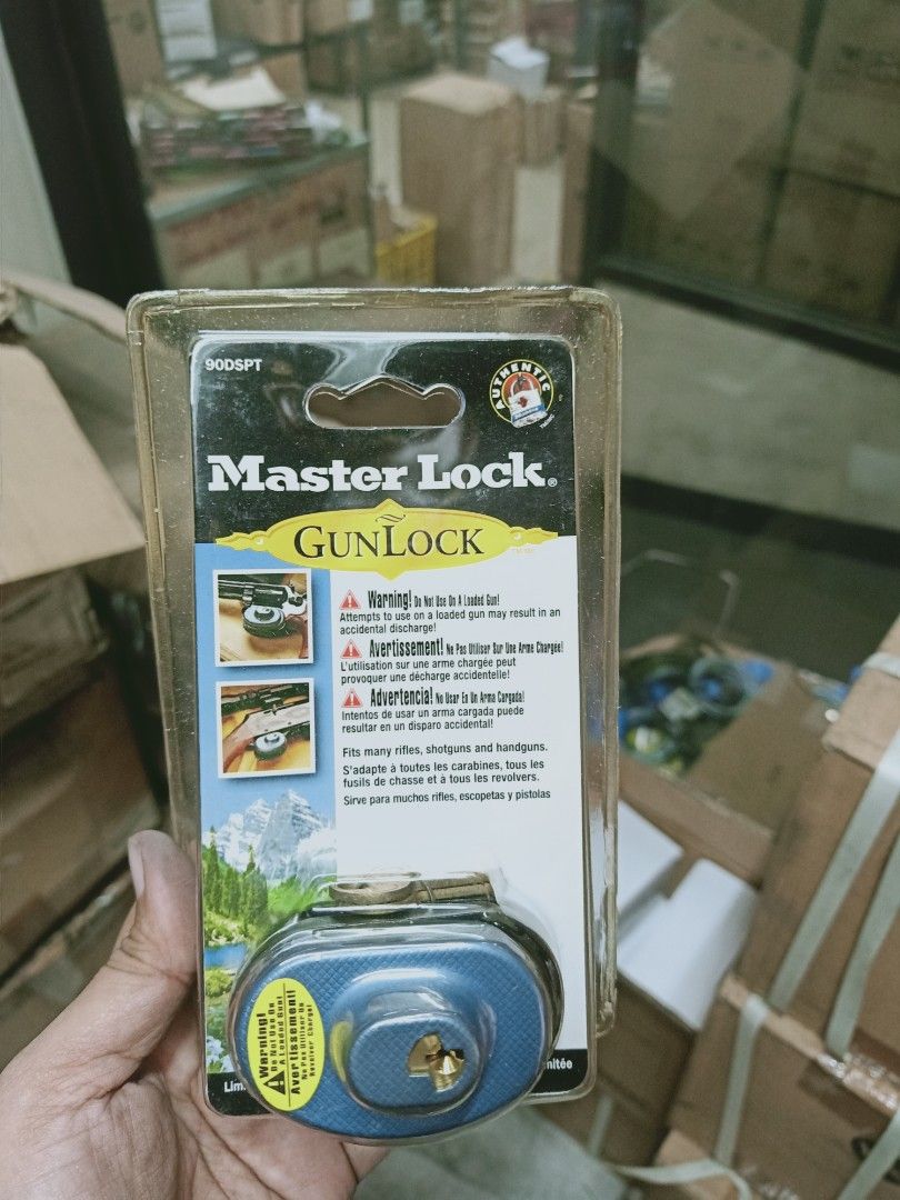 MASTER SECURITY GUN TRIGGER LOCK FOR USEA WITH PISTOL SHOTGUN TO LOCK ...