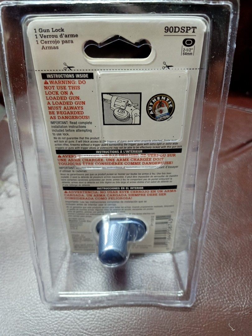 MASTER SECURITY GUN TRIGGER LOCK FOR USEA WITH PISTOL SHOTGUN TO LOCK ...