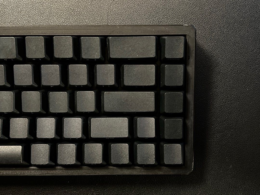 Minimalist, Matte Black, Fully Modded, Hot-swappable Custom Mechanical ...