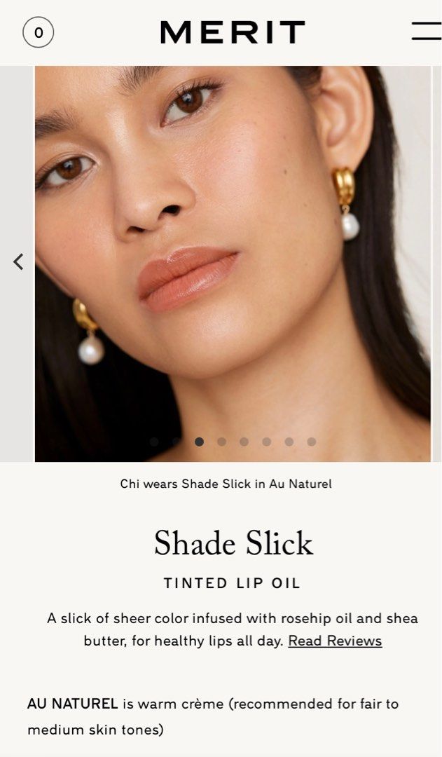 Merit Beauty Shade Slick Tinted Lip oil, Beauty & Personal Care, Face ...