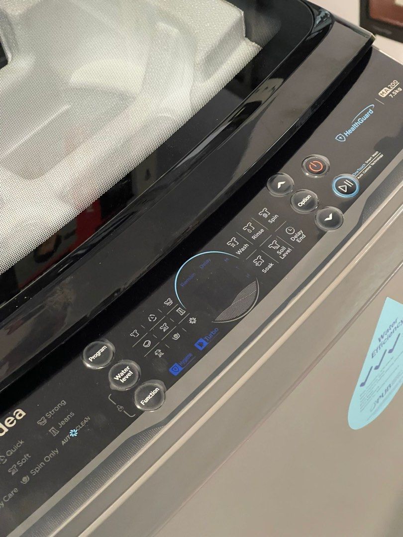 MIDEA 7.5KG TOP LOAD WASHING MACHINE LUNAR DIAL SERIES MA200W75, TV ...