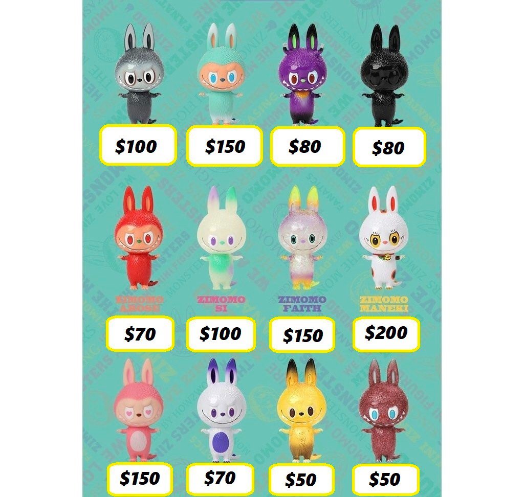 MINI ZIMOMO | The Little Monsters 第3代｜Labubu Mini｜The Monsters｜盲盒｜POP ...