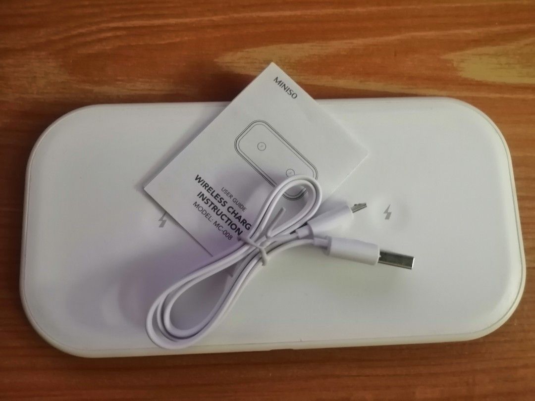 Miniso Wireless Charger & Baseus Wireless Charging Receiver Set, Mobile ...