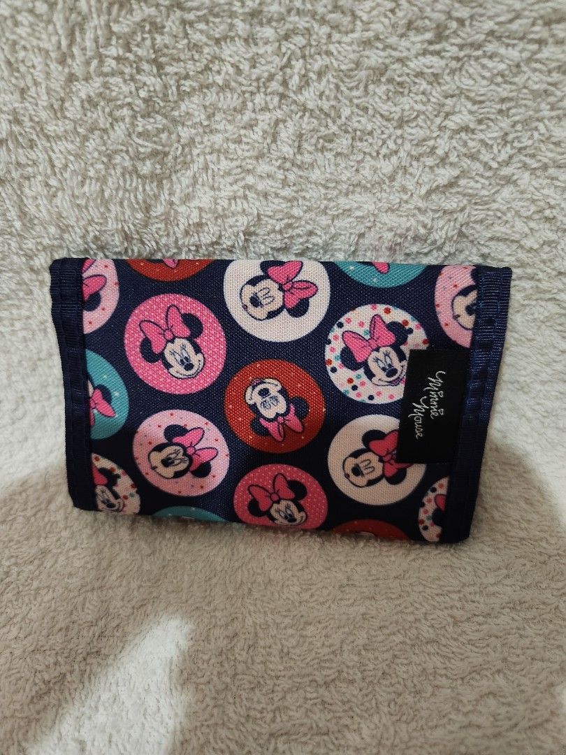 Minnie Mouse Little Girl Bifold Wallet With Zippered Pocket, Babies ...