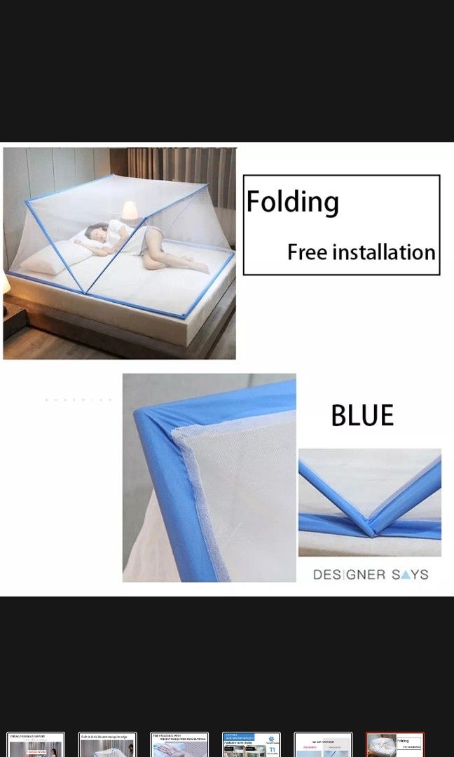 Mosquito net kulambo single, Furniture & Home Living, Bedding & Towels ...