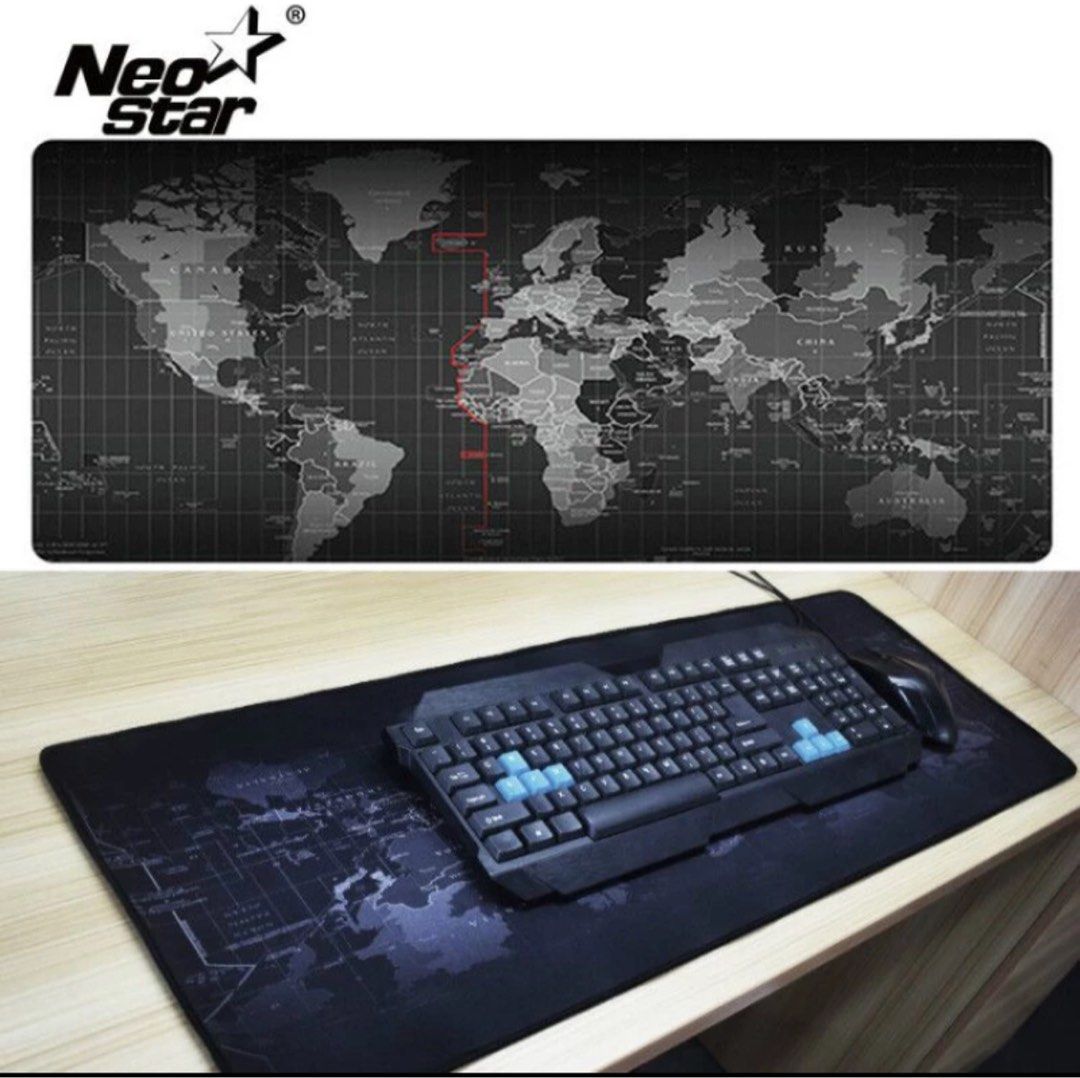 Mousepad world map design, Computers & Tech, Parts & Accessories, Mouse ...