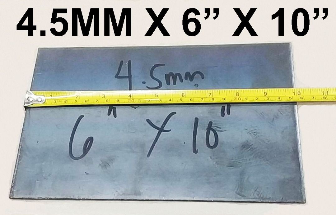 MS BASE PLATE 4.5MM THICKNESS X 6 INCHES X 10 INCHES RECTANGLE MILD ...