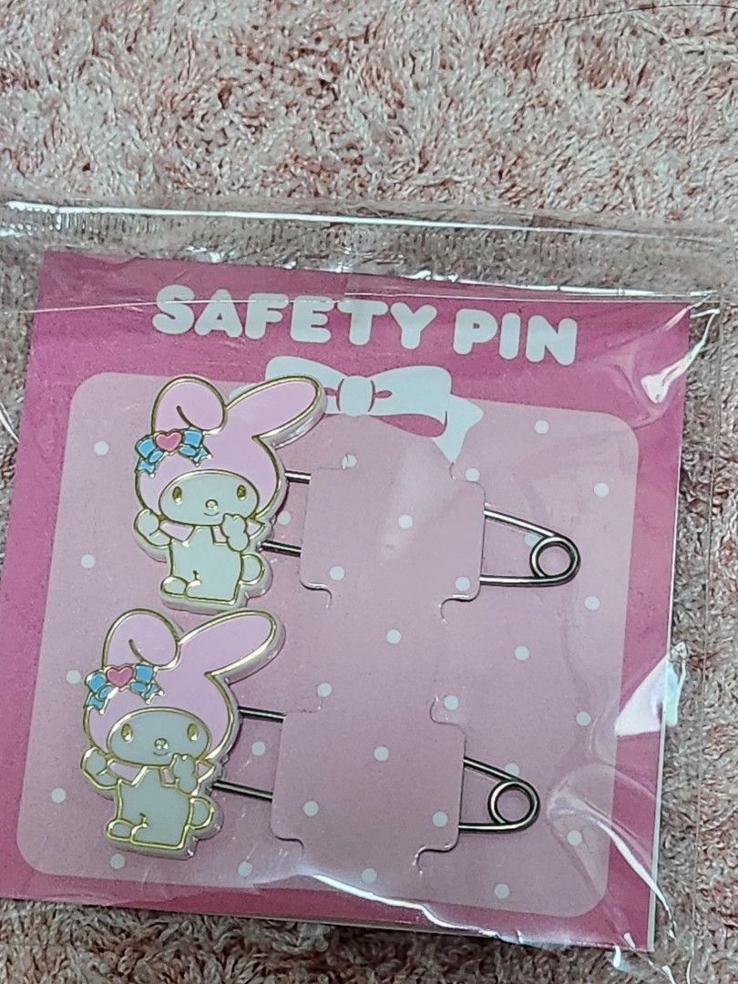 My Melody Safty Pin, Hobbies & Toys, Stationery & Craft, Craft Supplies ...