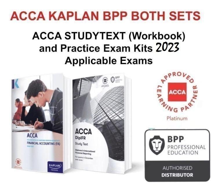 NEW ALL 2023 ACCA WORKBOOK AND EXAM PRACTICE KIT, Hobbies & Toys, Books & Magazines, Textbooks ...