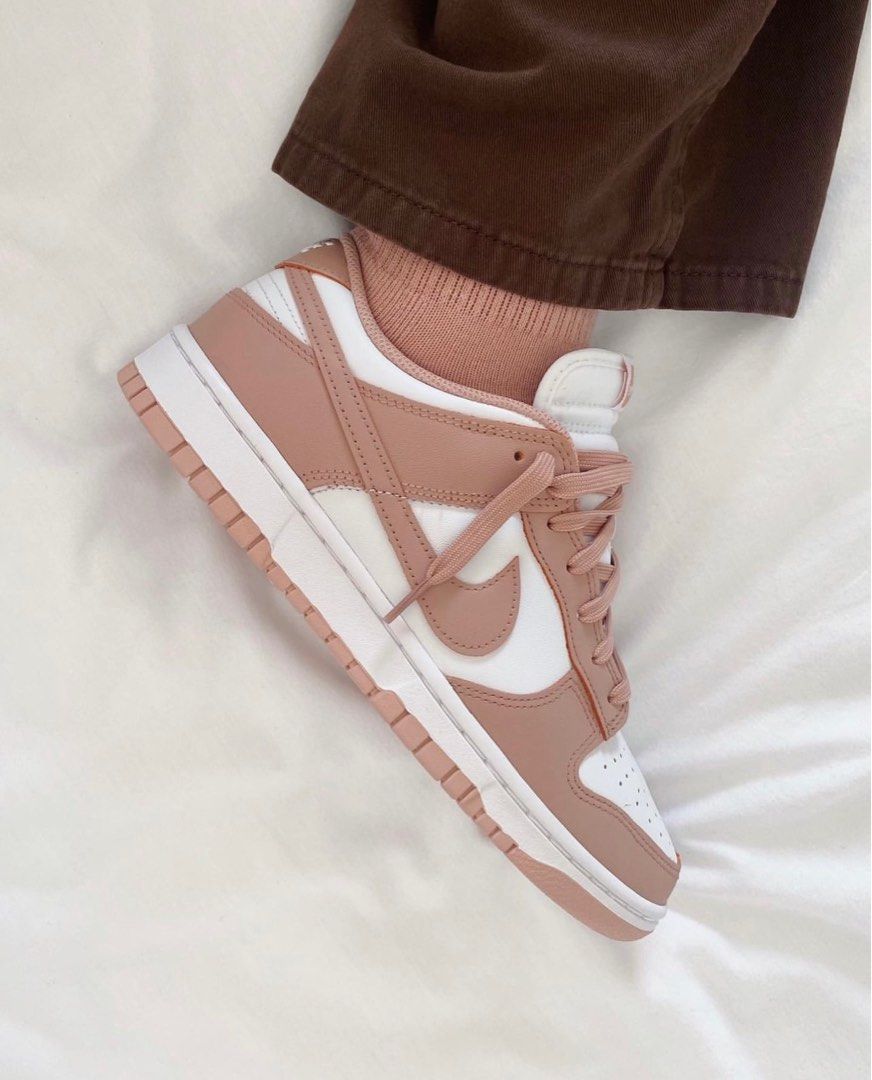 Nike Dunk Low Rose Whisper, Women's Fashion, Footwear, Sneakers on ...