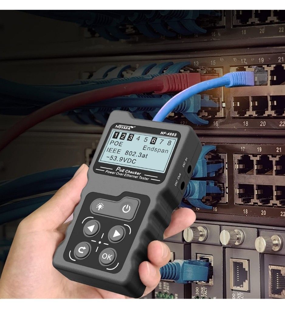 NOYAFA NF-488 POE Tester for Power Over Ethernet, Network Cable ...