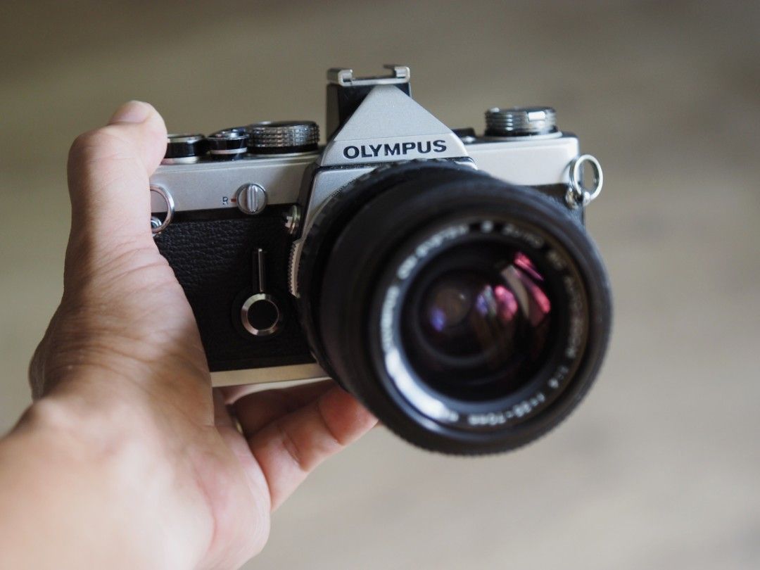 Olympus film camera OM-1n + 35-70mm f4 lens, Photography, Cameras on ...