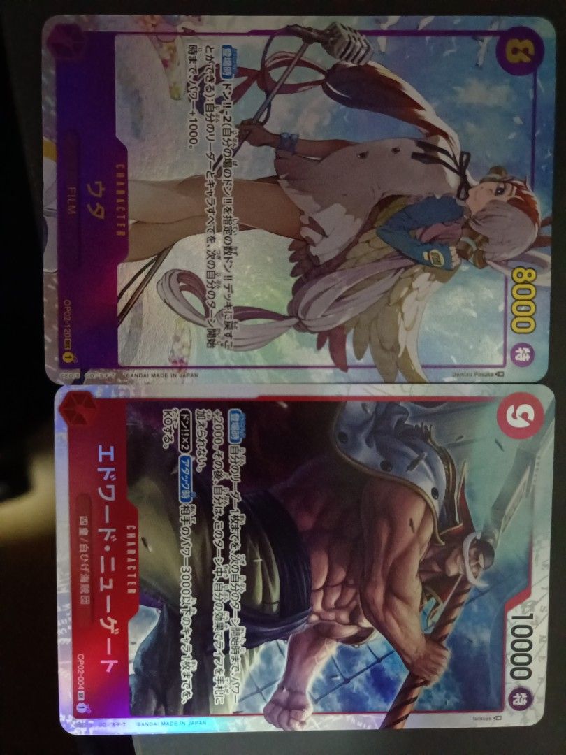 One piece TCG OP-02 cards, Hobbies & Toys, Memorabilia & Collectibles, Fan Merchandise on Carousell