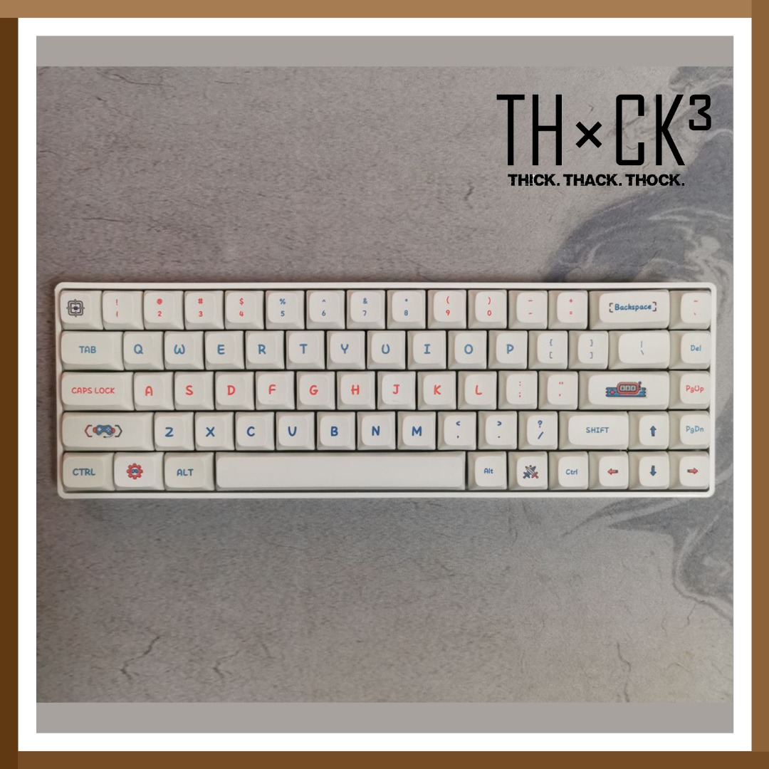 Ousaid DK68 Fully Modded Thocky Custom 65% Wireless Mechanical Keyboard ...
