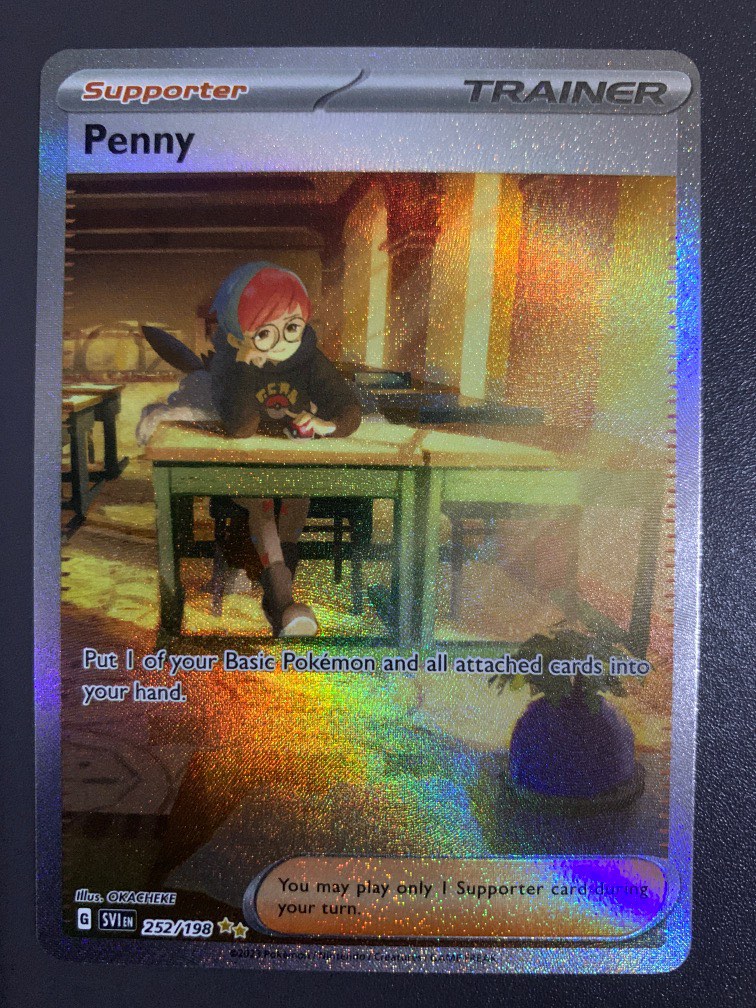 Penny Special Illustration Rare - Pokemon Scarlet Violet TCG, Hobbies ...