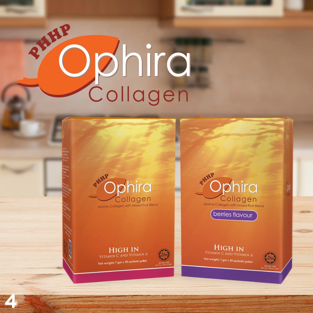 PHHP Ophira Collagen (Berries Flavour), Health & Nutrition, Health ...