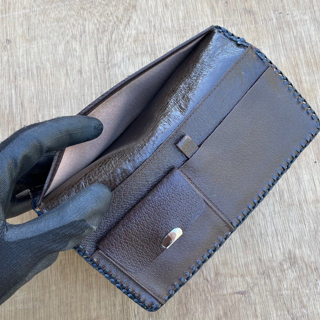 Pig Skin Leather Handmade Wallet, Women's Fashion, Bags & Wallets ...