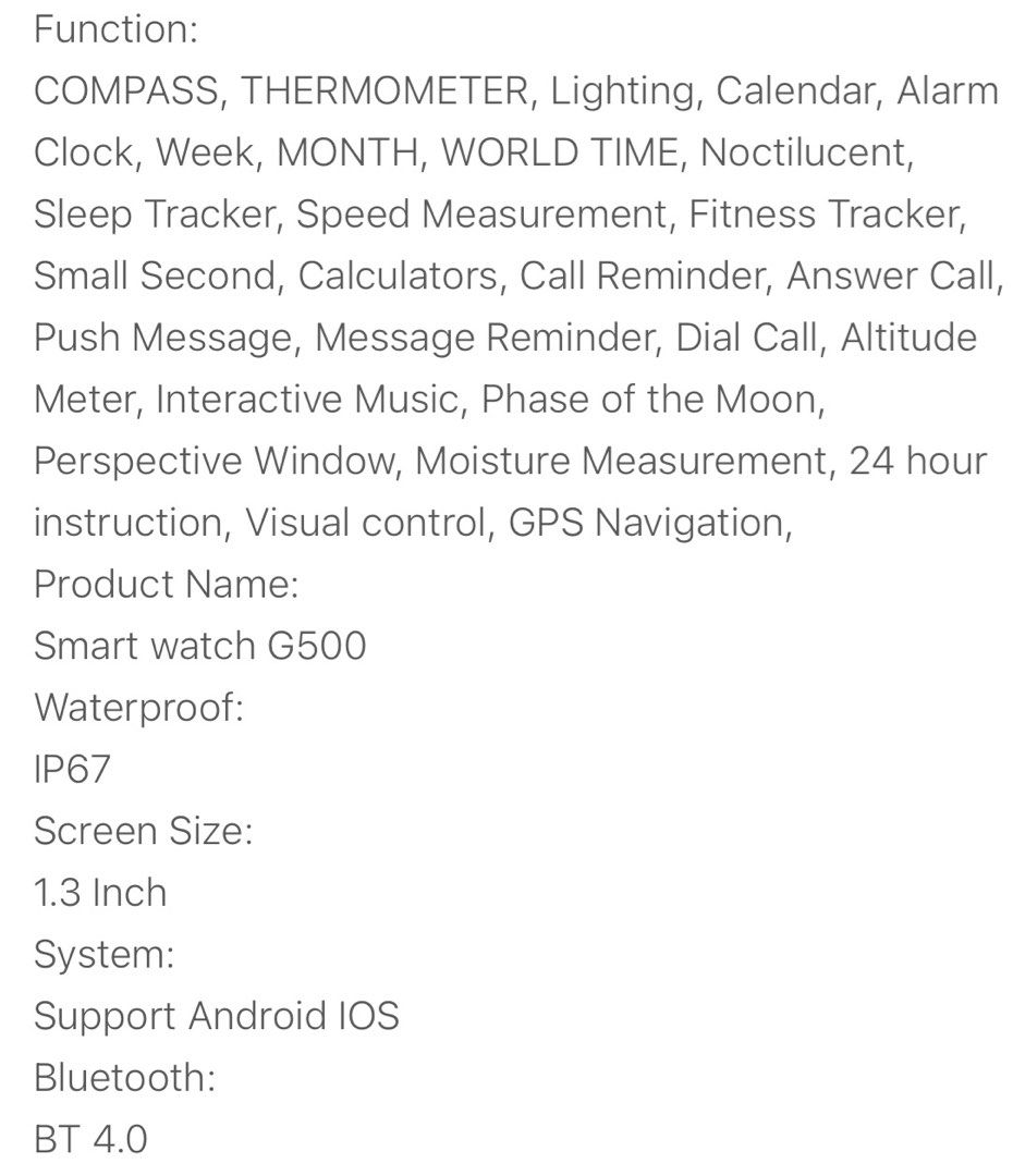 PINK G500 GPS Tracker Smart Watch, Mobile Phones & Gadgets, Wearables ...