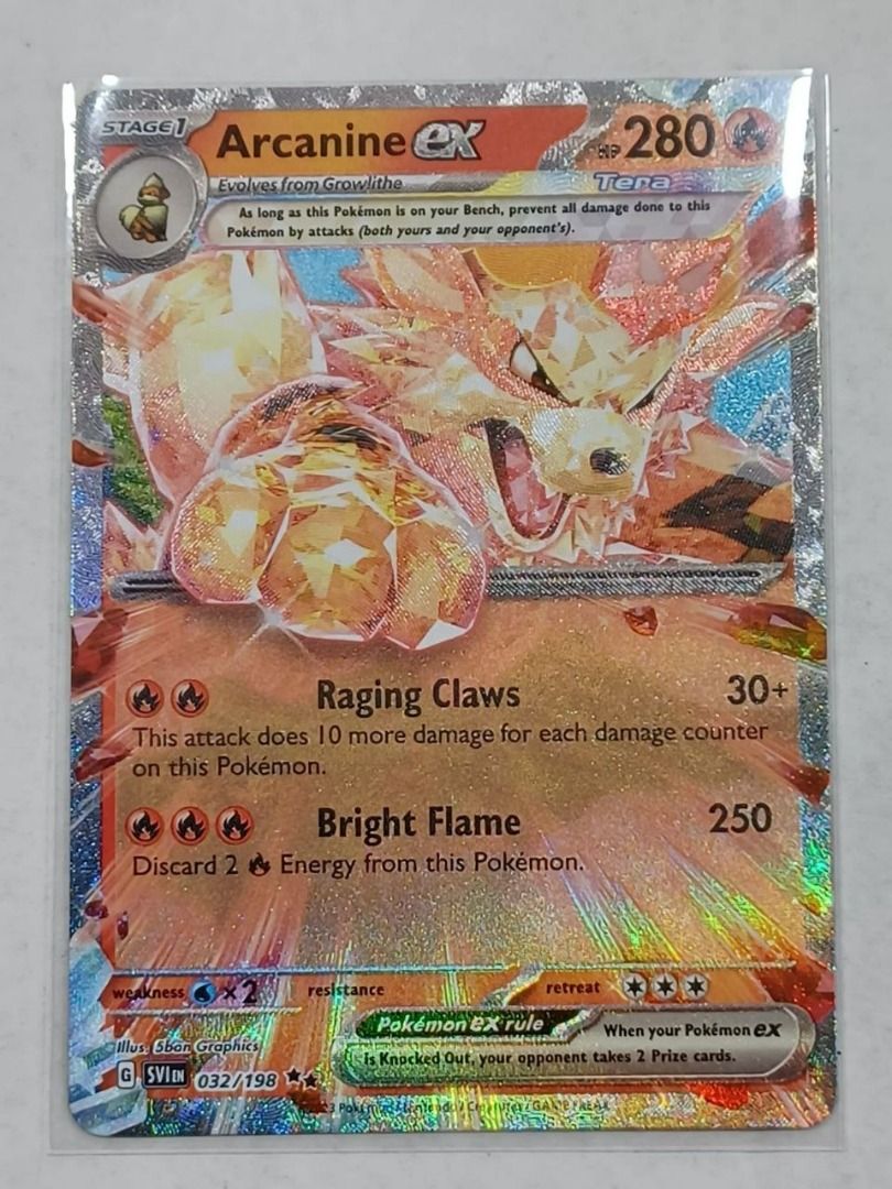 Pokemon TCG Arcanine ex - 032/198 - Ultra Rare, Hobbies & Toys, Toys ...