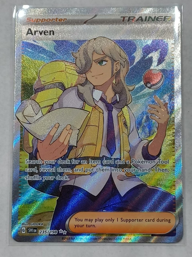 Pokemon TCG Arven - 235/198 - Full Art Secret Rare, Hobbies & Toys ...