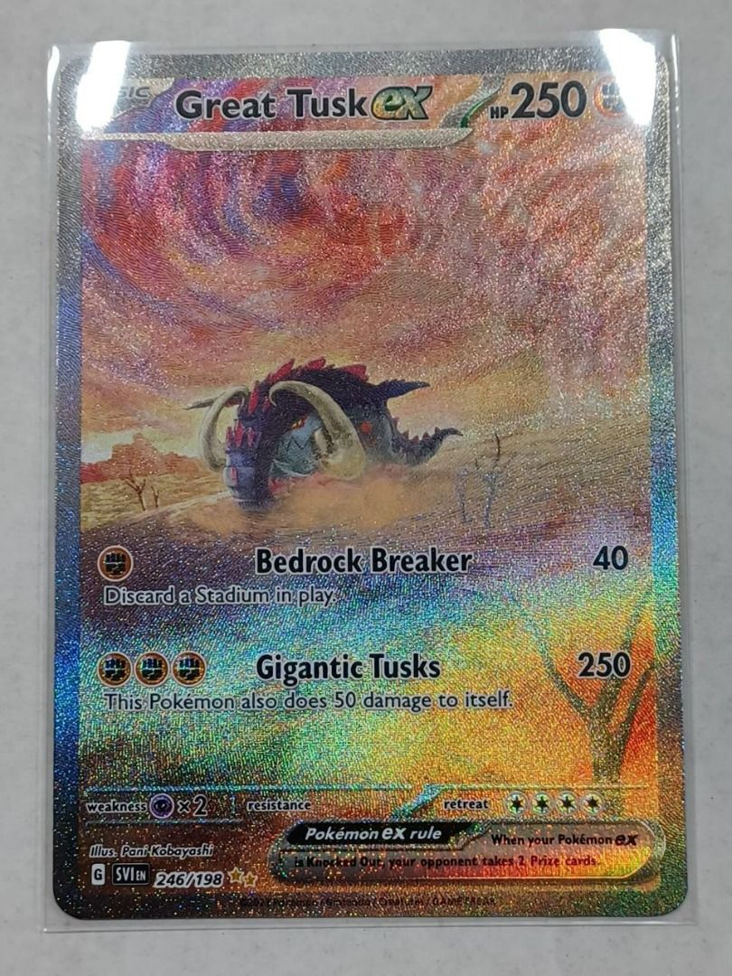 Pokemon TCG Great Tusk ex - 246/198 - Special Illustration Rare ...