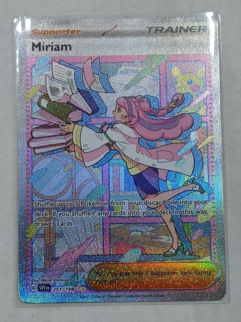 Pokemon TCG Miriam - 251/198 - SAR, Hobbies & Toys, Toys & Games on ...