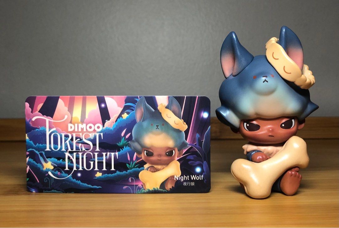 Popmart Dimoo Forest Night - Night Wolf, Hobbies & Toys, Memorabilia ...