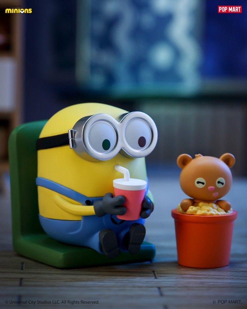 Popmart Minion Bob+Tim Movie Time, Hobbies & Toys, Toys & Games on ...