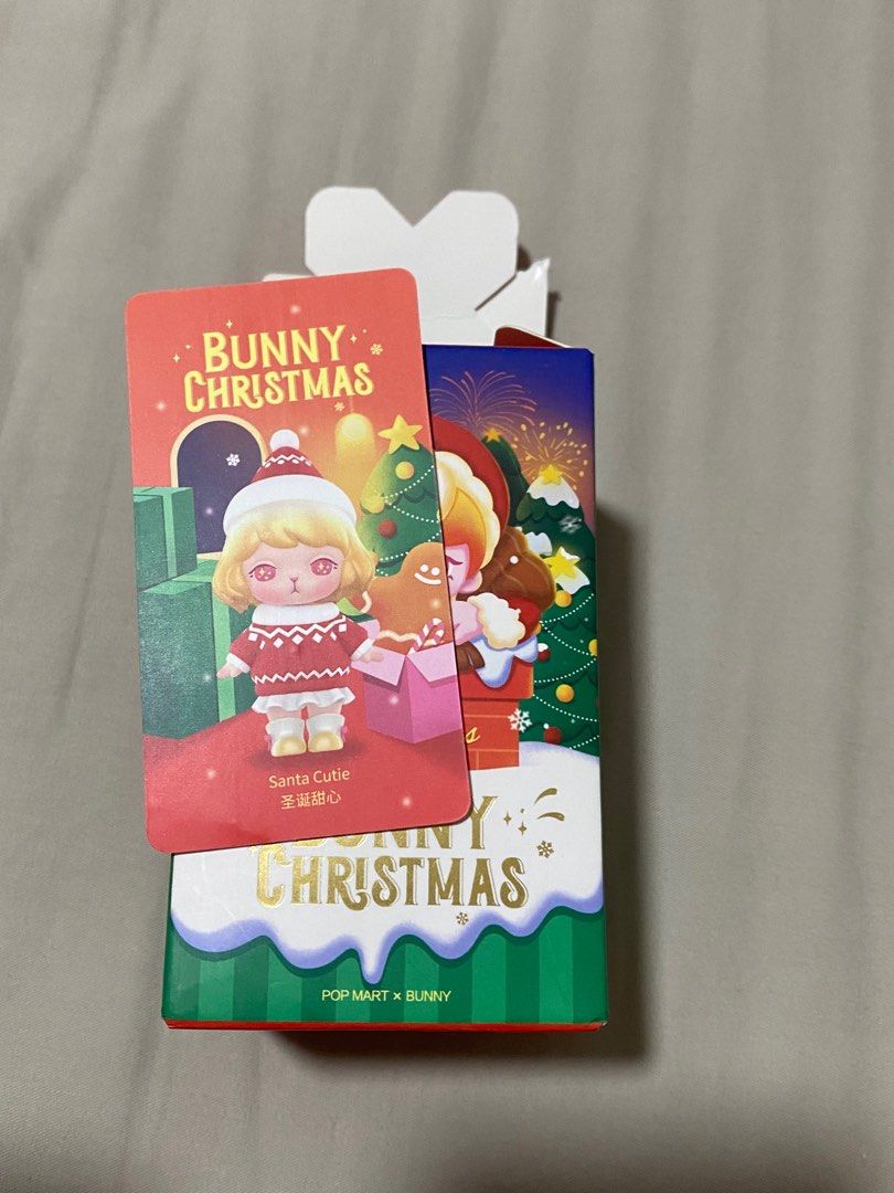 popmart x bunny bunny christmas figurine sweet bean, Hobbies & Toys ...
