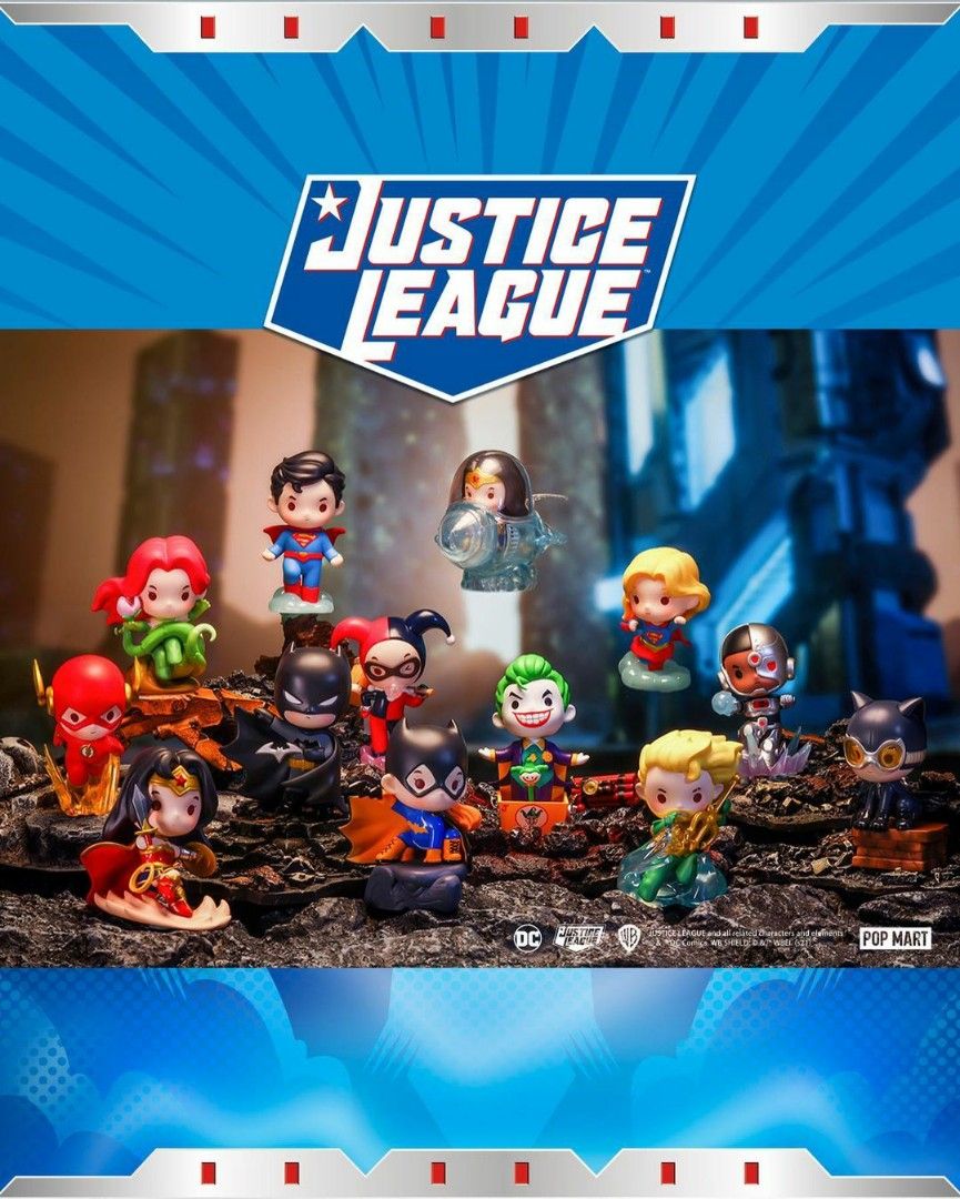 [POPMART X DC] POPMART DC JUSTICE LEAGUE SERIES FULL SET AND INDIVIDUAL ...