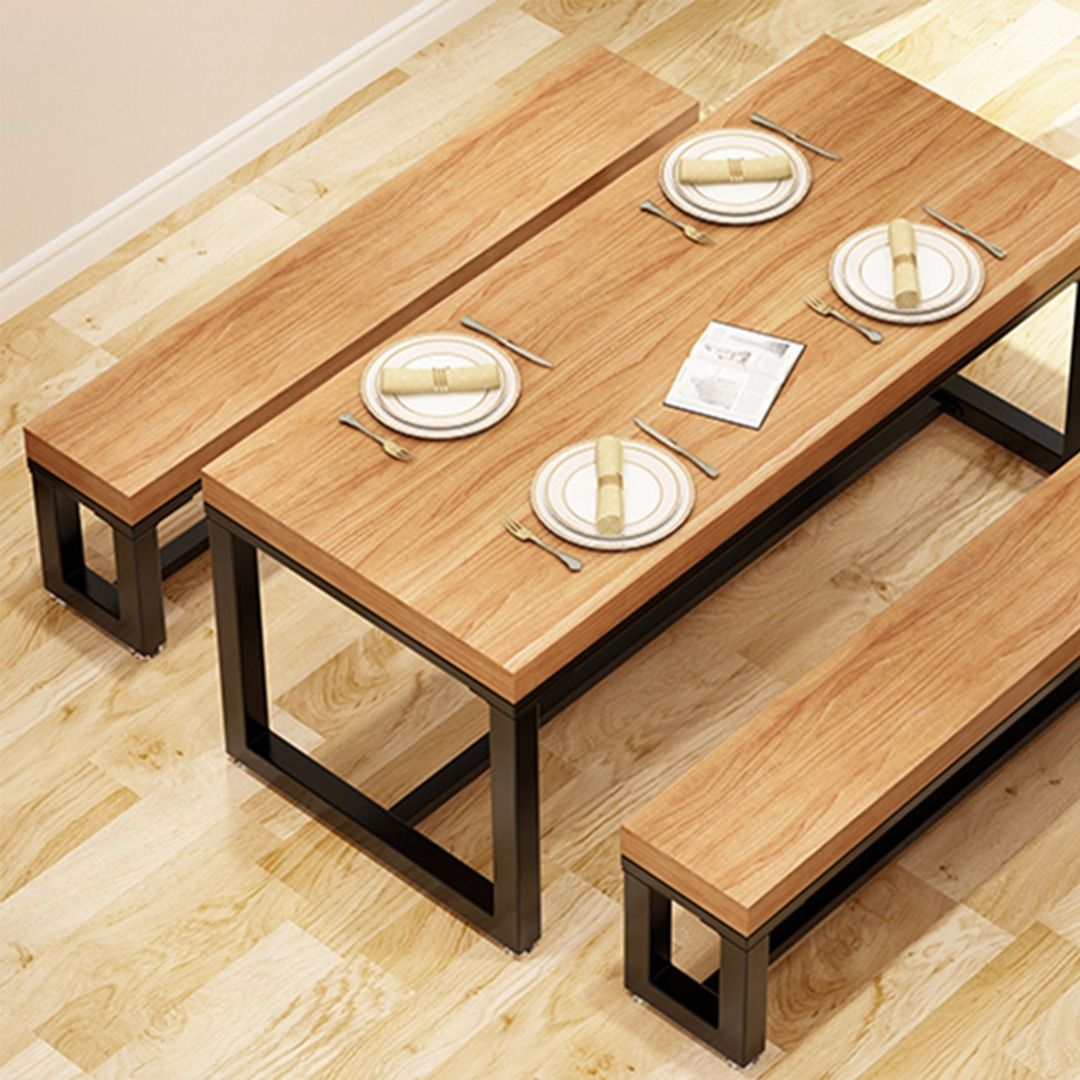 Presenthem Long Wooden Dining Table, Furniture & Home Living, Furniture ...