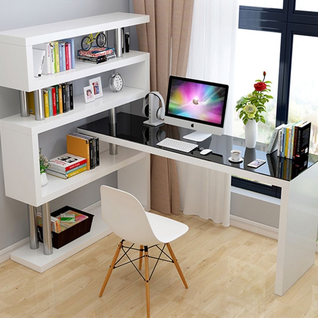 Presenthem Simple Study Table with Shelf, Furniture & Home Living ...