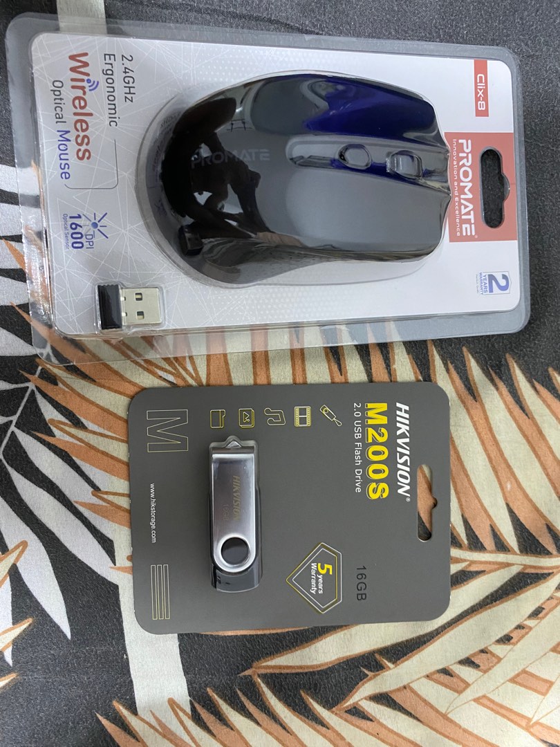 Promate Wireless Mouse and HIKVISION 16Gb Flash Drive, Computers & Tech ...