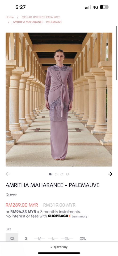 Qiszar Raya Amritha Maharanee in Pale Meuve, Women's Fashion, Muslimah ...