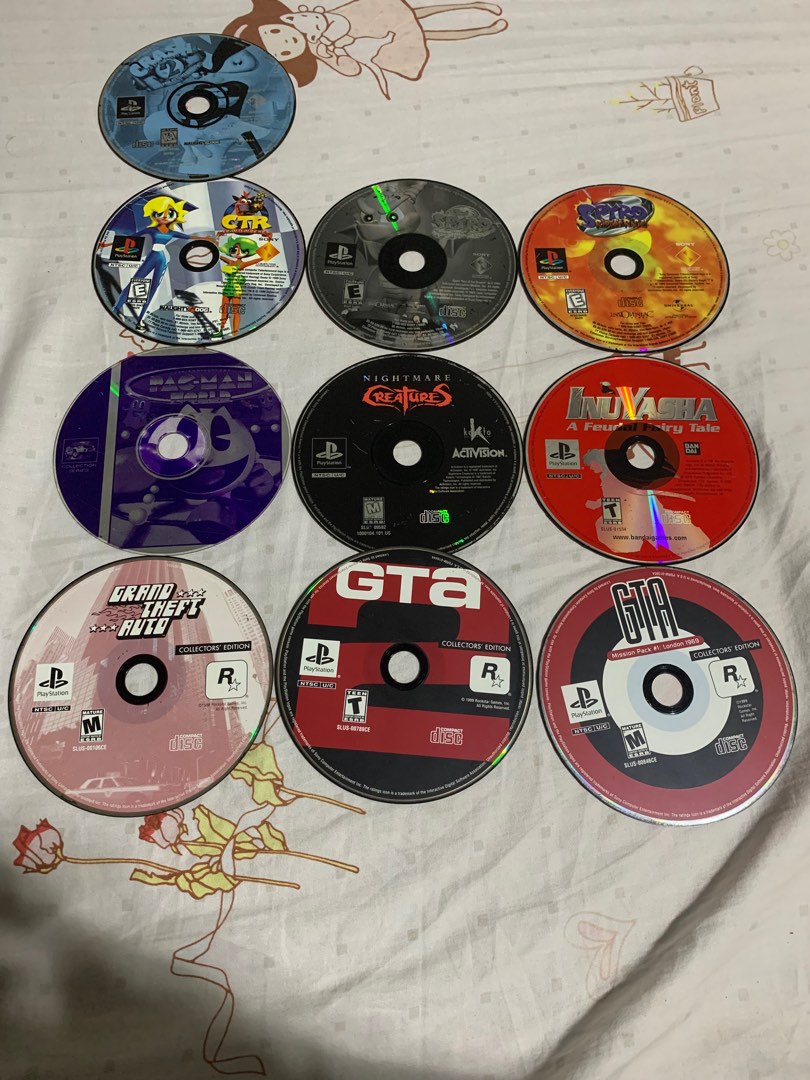 RARE Playstation 1 Titles Discs Only, Video Gaming, Video Games ...