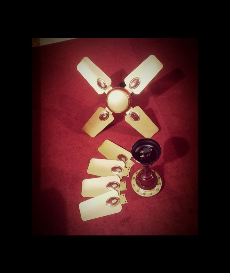 Rare small/baby Ceiling Fan (60cm), Furniture & Home Living, Lighting ...